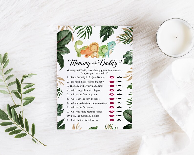 14 Dinosaur Baby Shower Games Dino Baby Shower Games - Etsy