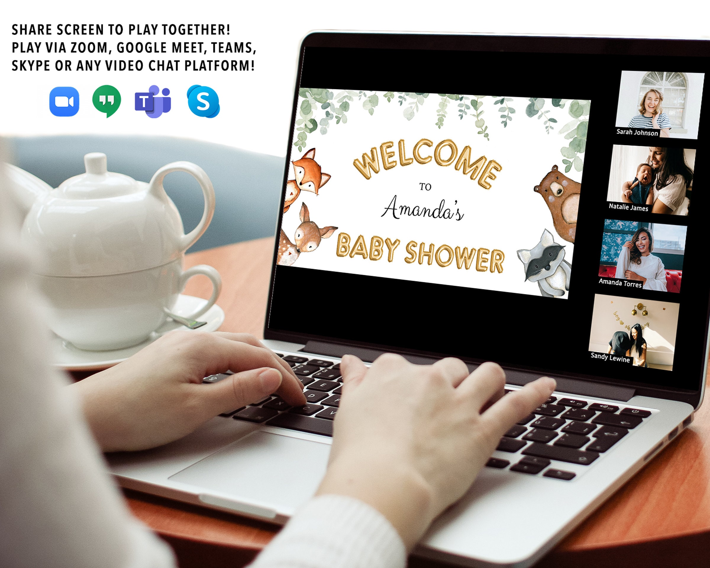 Virtual Baby Shower Games, Virtual Baby Shower, Zoom Baby Shower Games ...
