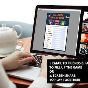 Halloween Movie Emoji Pictionary, Virtual Halloween Games, Family ...