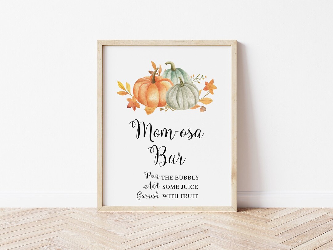 Momosa Bar Sign, Momosa Sign, Baby Shower Mimosa Bar Sign, Mimosa Bar ...