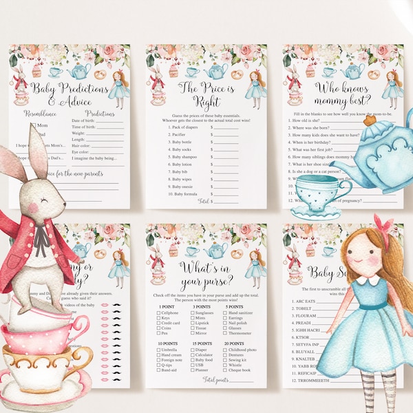 Alice in Wonderland Baby Shower - Etsy