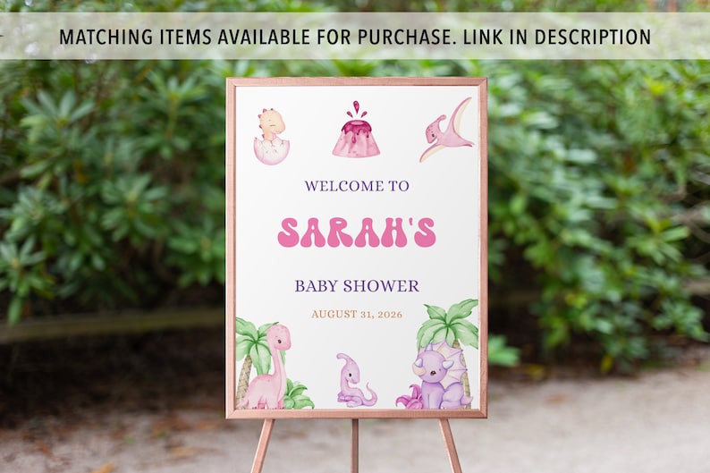 14 Girl Dinosaur Baby Shower Games Girl Dino Baby Shower Games Pink ...