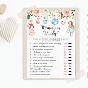 14 Alice in Wonderland Baby Shower Games, Tea Party Baby Shower Games ...