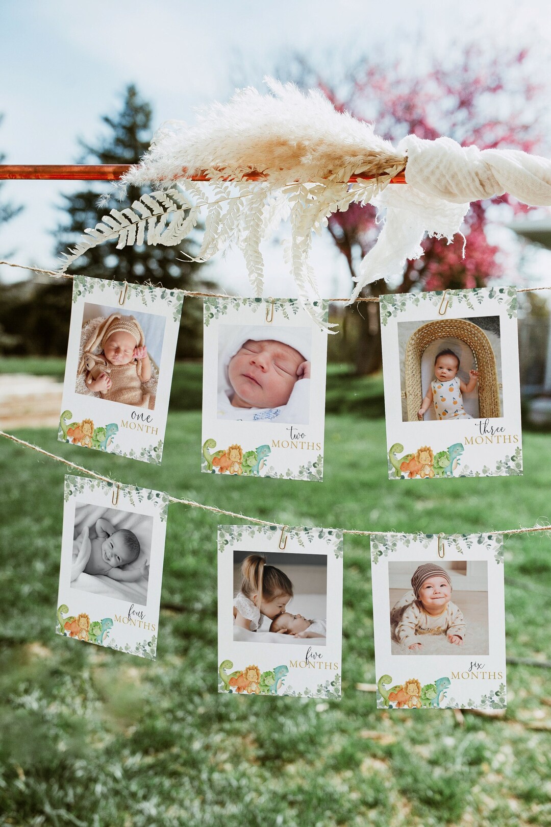 Editable First Birthday Photo Banner, 1st Birthday Photo Banner ...