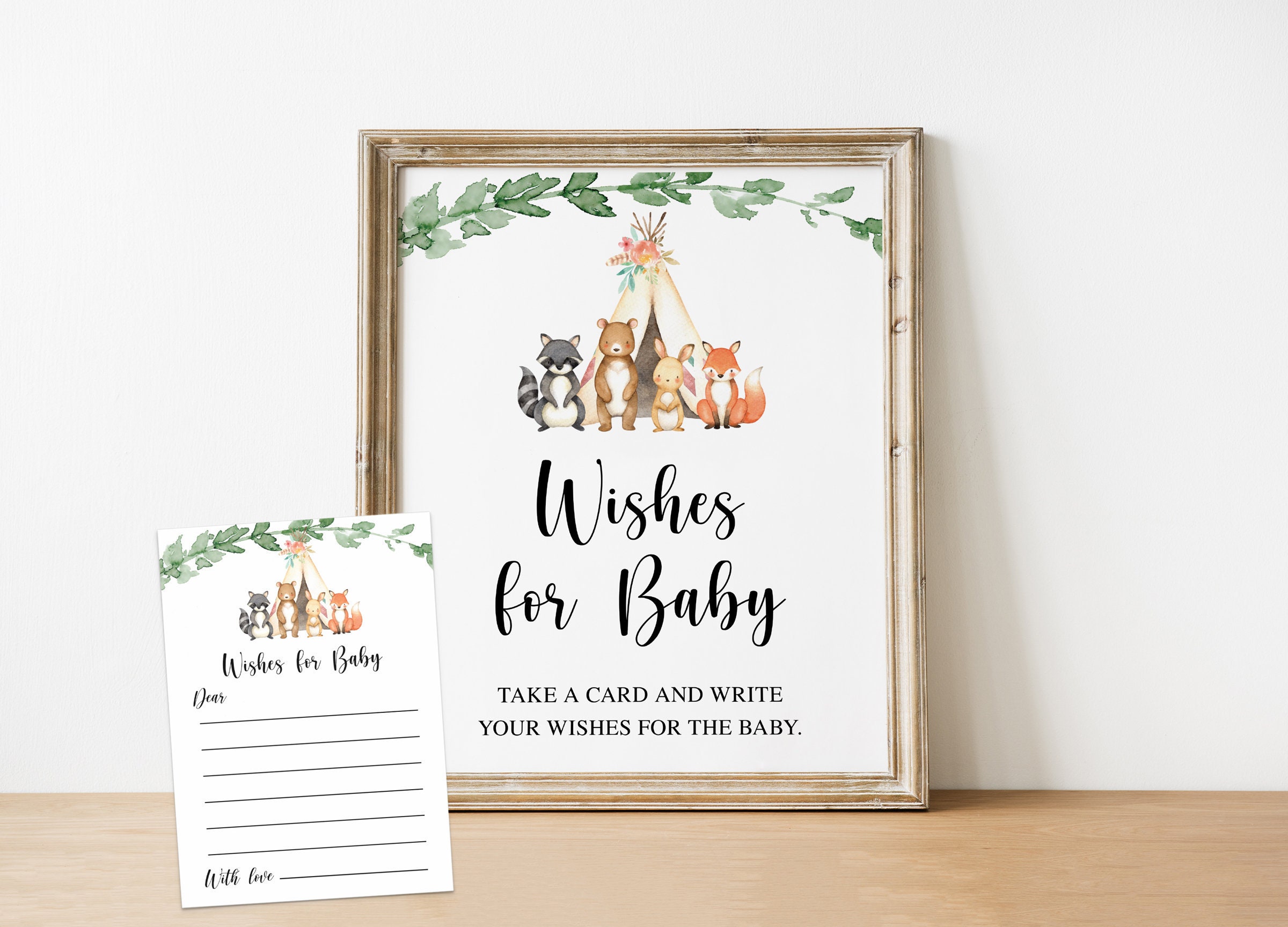 Wishes for Baby Sign & Cards Wishes for Baby Sign and Cards | Etsy