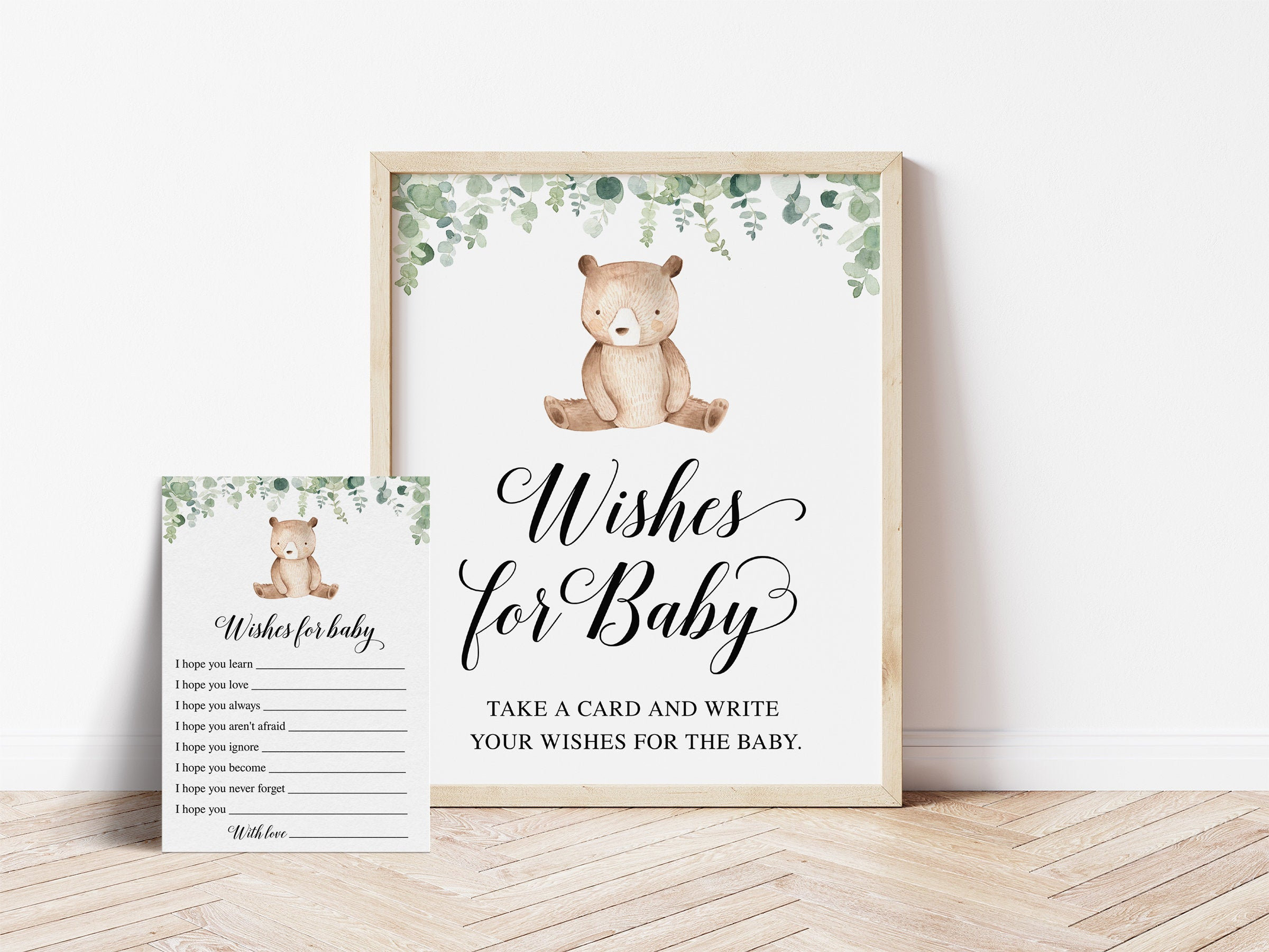 Wishes for Baby Sign & Cards Wishes for Baby Sign and Cards - Etsy