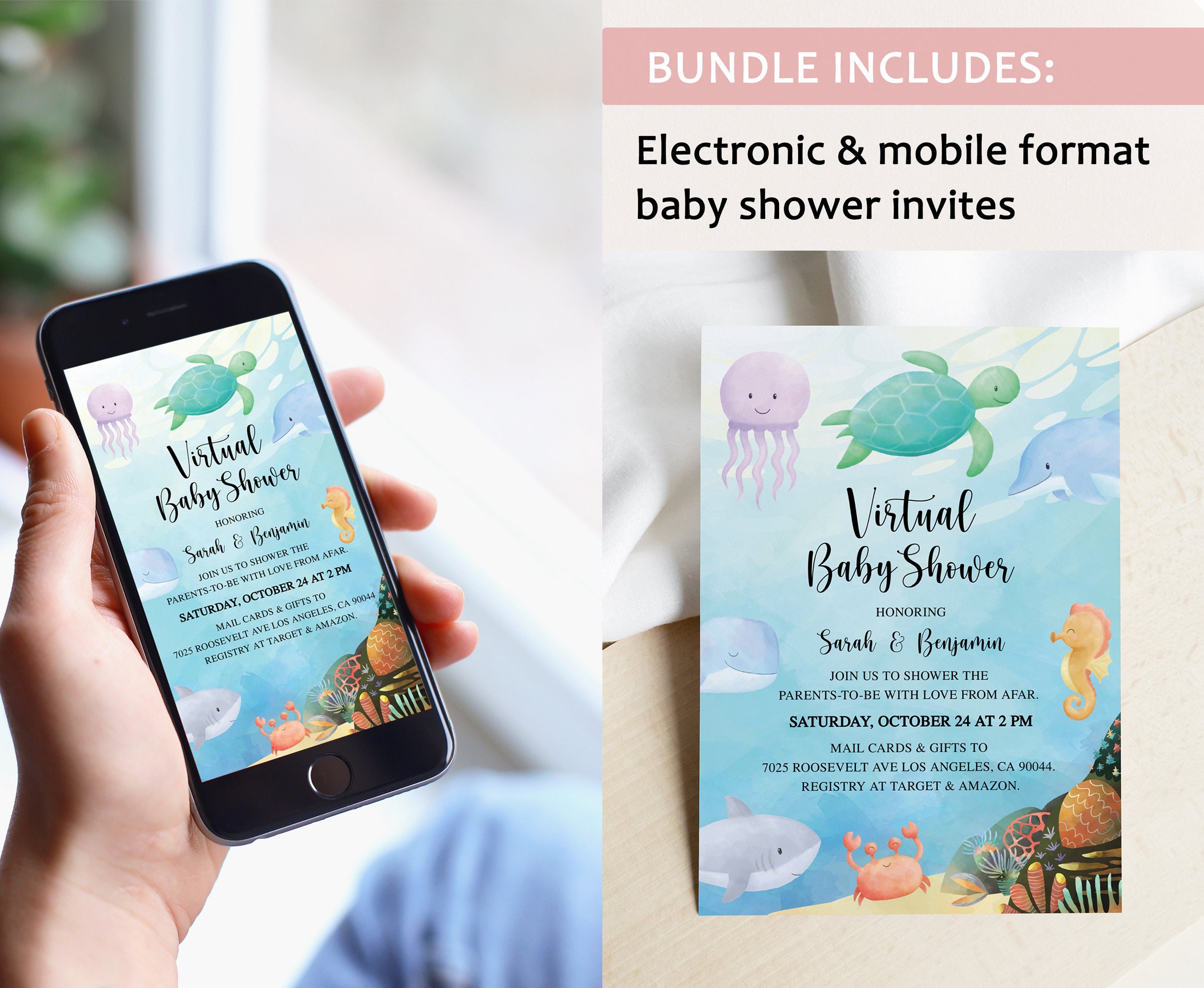 Virtual Baby Shower Full Bundle Virtual Baby Shower - Etsy