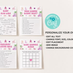 14 Girl Dinosaur Baby Shower Games Girl Dino Baby Shower Games Pink ...