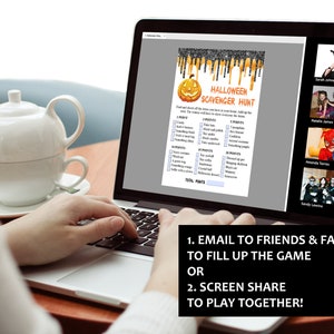 Halloween Scavenger Hunt, Virtual Halloween Games, Family Halloween ...