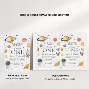 Space 1st Birthday Bundle, Astronaut First Birthday, Space Birthday ...