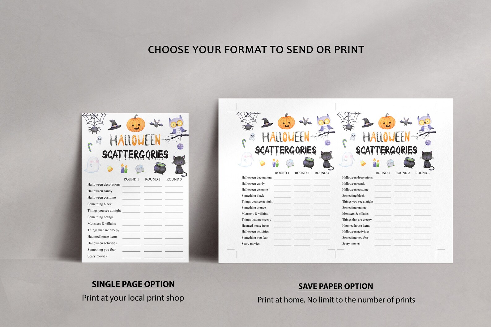 12 Halloween Games Bundle, Halloween Party Games, Halloween Games ...