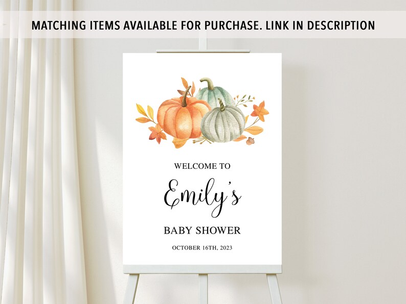 12 Fall Baby Shower Signs Baby Shower Sign Bundle Fall Baby - Etsy