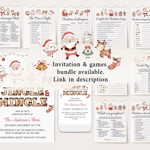 12 Christmas Games Bundle, Christmas Games, Family Christmas Games ...