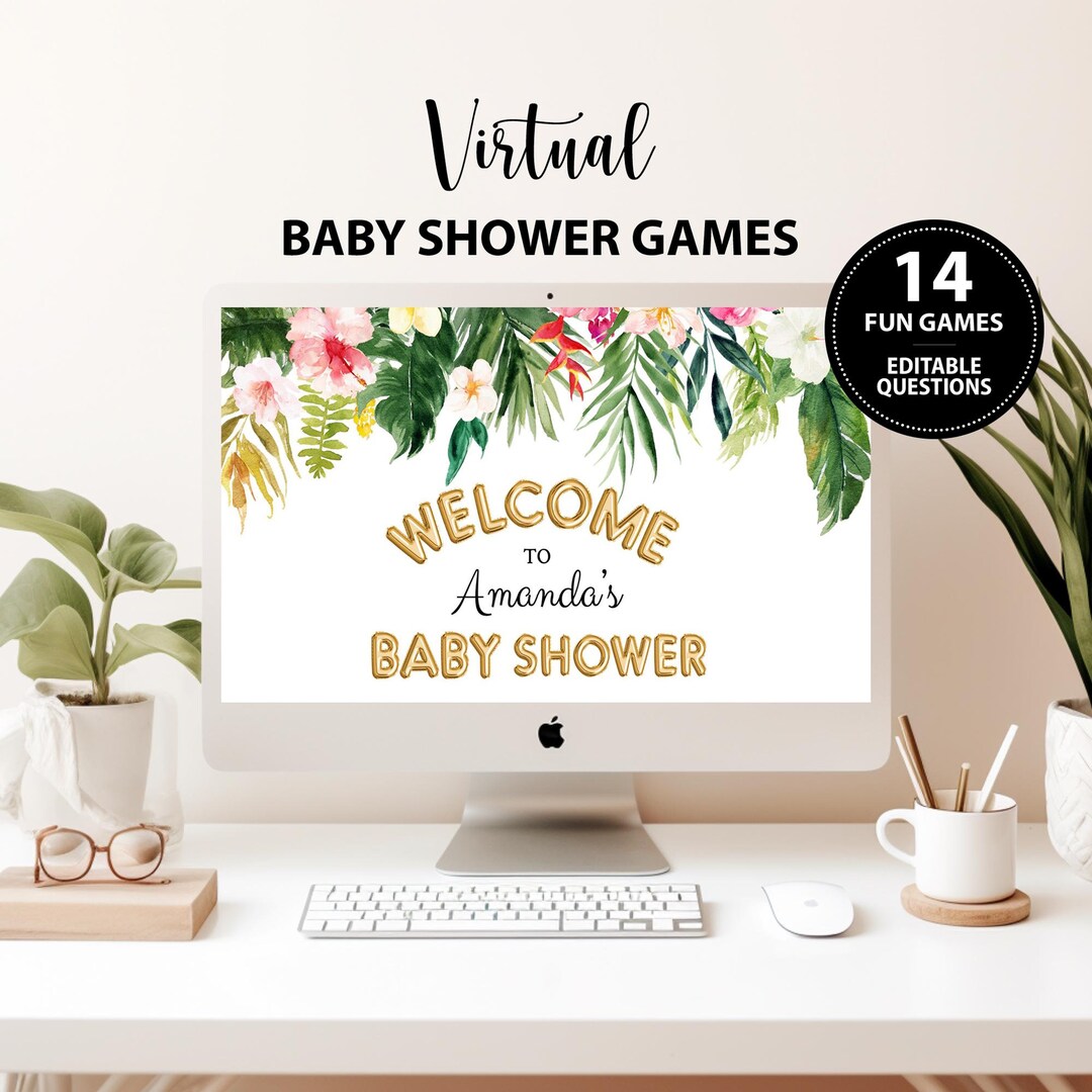 Virtual Baby Shower Games, Virtual Baby Shower, Zoom Baby Shower Games ...
