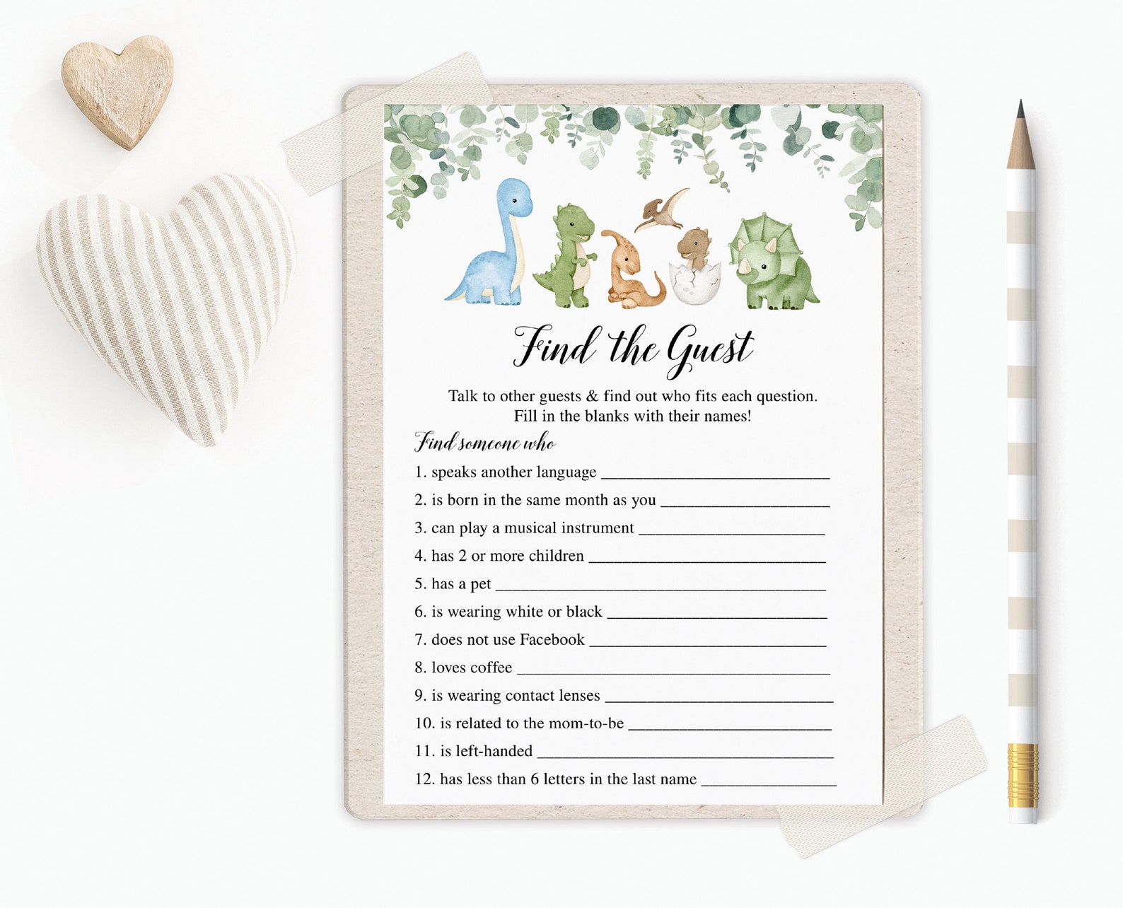 14 Dinosaur Baby Shower Games, Dino Baby Shower Games, Dinosaur Baby ...