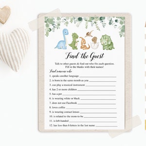 14 Dinosaur Baby Shower Games, Dino Baby Shower Games, Dinosaur Baby ...