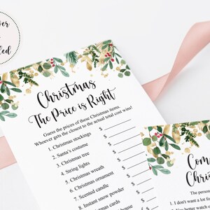 12 Christmas Games Bundle, Christmas Games, Family Christmas Games ...