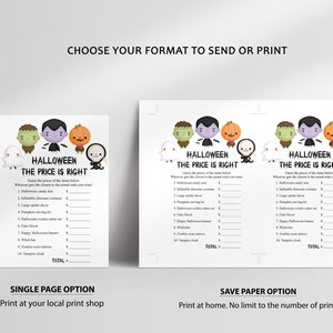 The Price is Right Halloween Games for Kids Halloween Party - Etsy