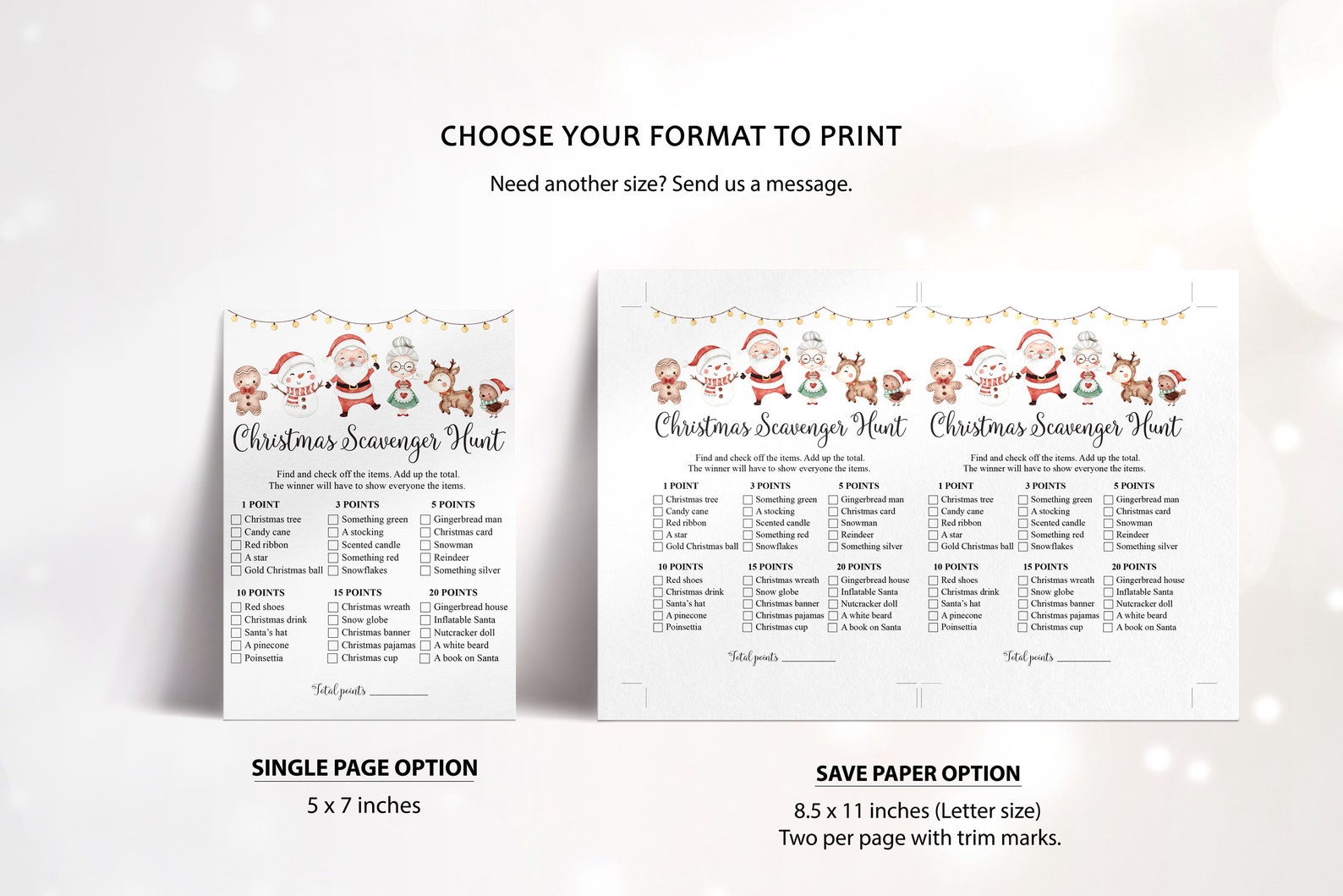 12 Christmas Games Bundle Christmas Games Family Christmas - Etsy