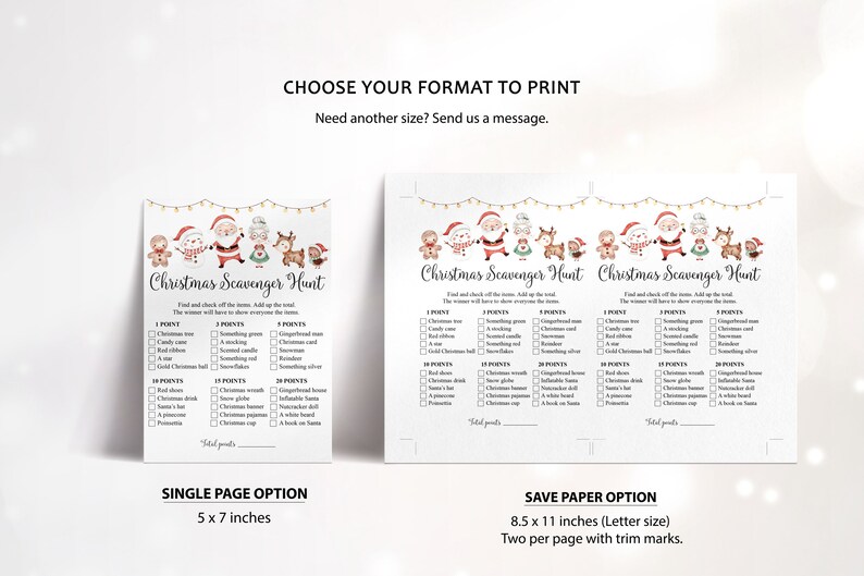 12 Christmas Games Bundle, Christmas Games, Family Christmas Games ...