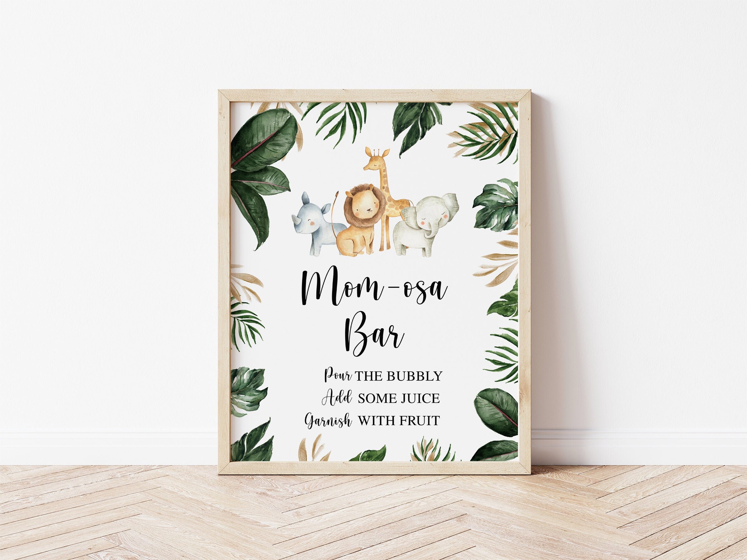 Mom-osa Bar Sign Momosa Bar Baby Shower Baby Shower Mom-osa - Etsy
