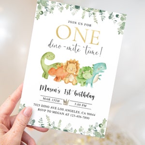 Dinosaur 1st Birthday Bundle, Dinosaur First Birthday, Dinosaur ...