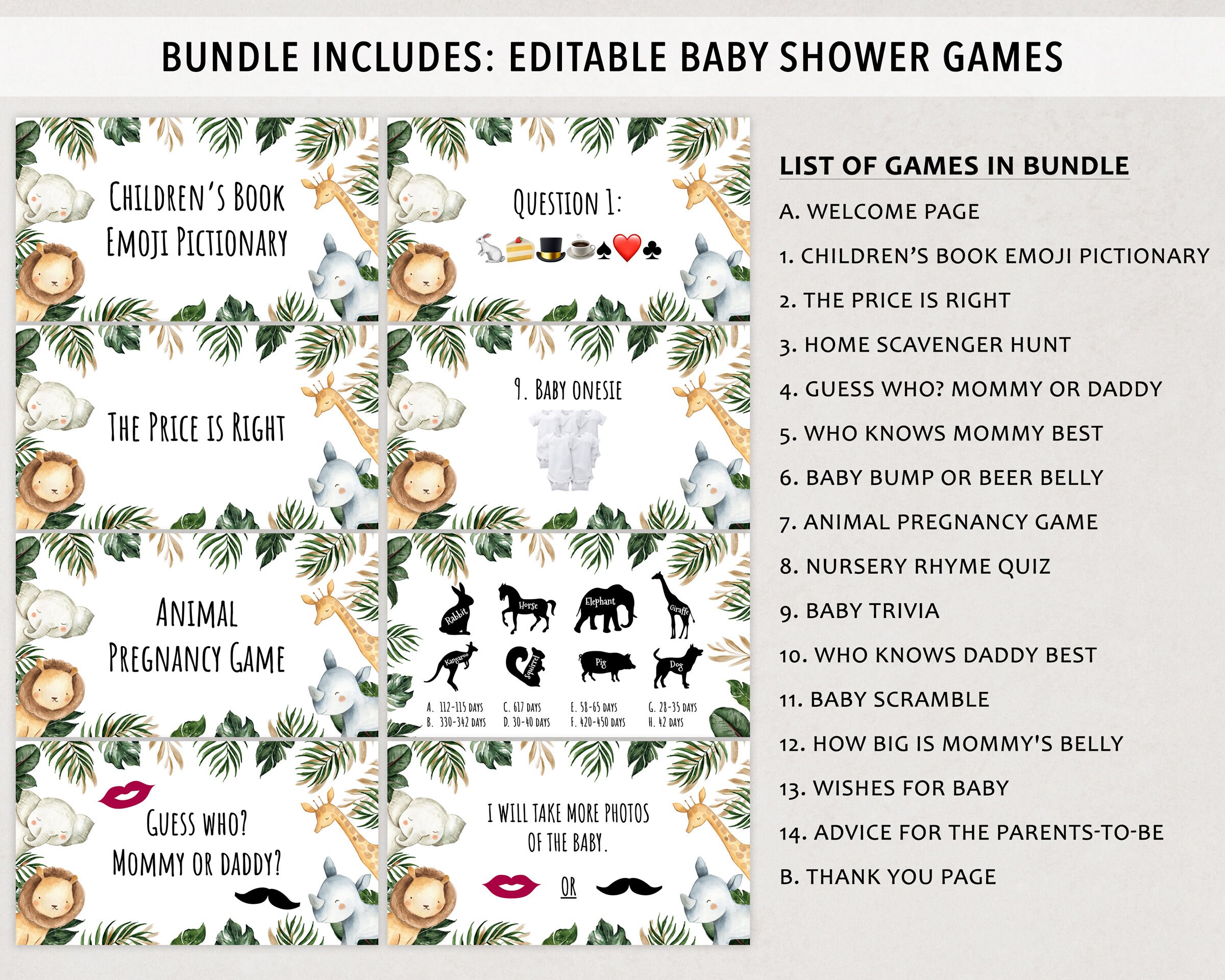 Virtual Baby Shower Games, Virtual Baby Shower, Zoom Baby Shower Games ...