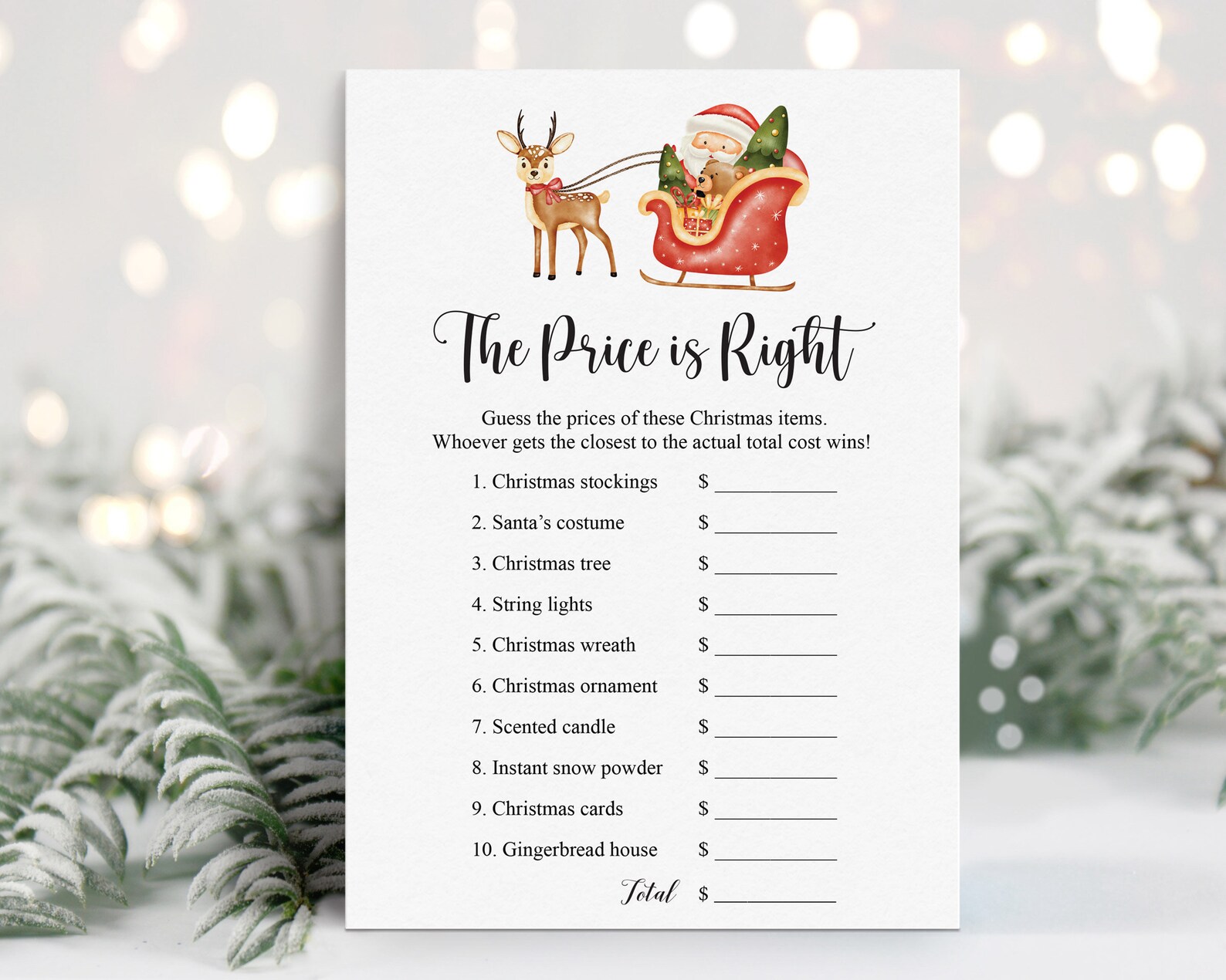 12 Christmas Games Bundle Christmas Games Family Christmas - Etsy