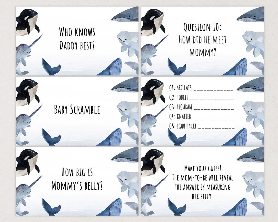 Virtual Baby Shower Games Virtual Baby Shower Zoom Baby - Etsy