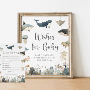 12 Under the Sea Baby Shower Sign Sea Baby Shower Sign Bundle Sea ...