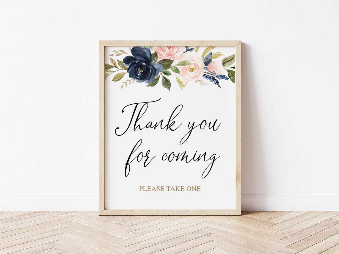 Thank You For Coming Please Take One Sign Thanks For Coming | Etsy