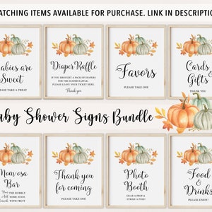 Editable Fall Baby Shower Banner, Fall Baby Shower Banner, Pumpkin Baby ...