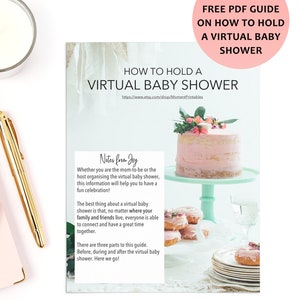 Virtual Baby Shower Full Bundle, Virtual Baby Shower Invitation ...