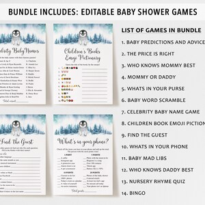14 Winter Baby Shower Games, Penguin Baby Shower Games, Snowflake Baby ...
