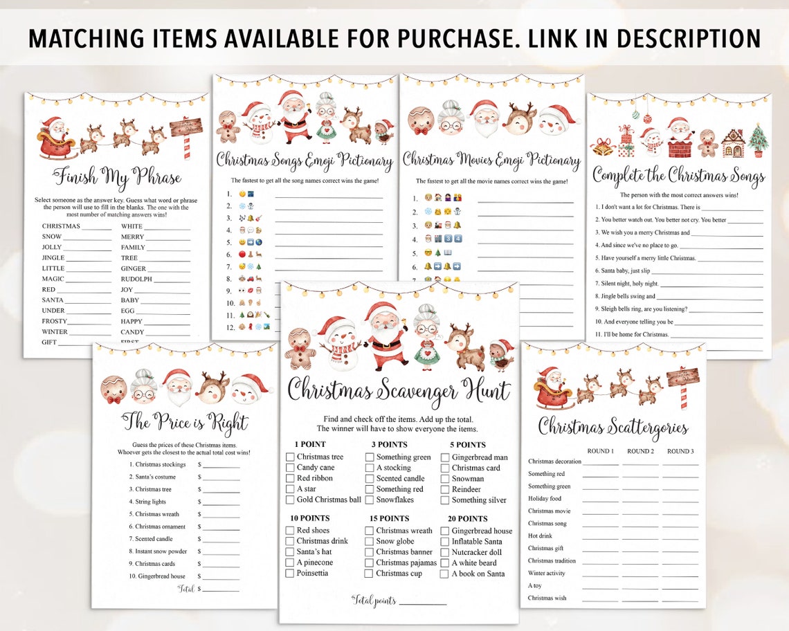 Christmas Emoji Game Guess the Christmas Movies Christmas | Etsy