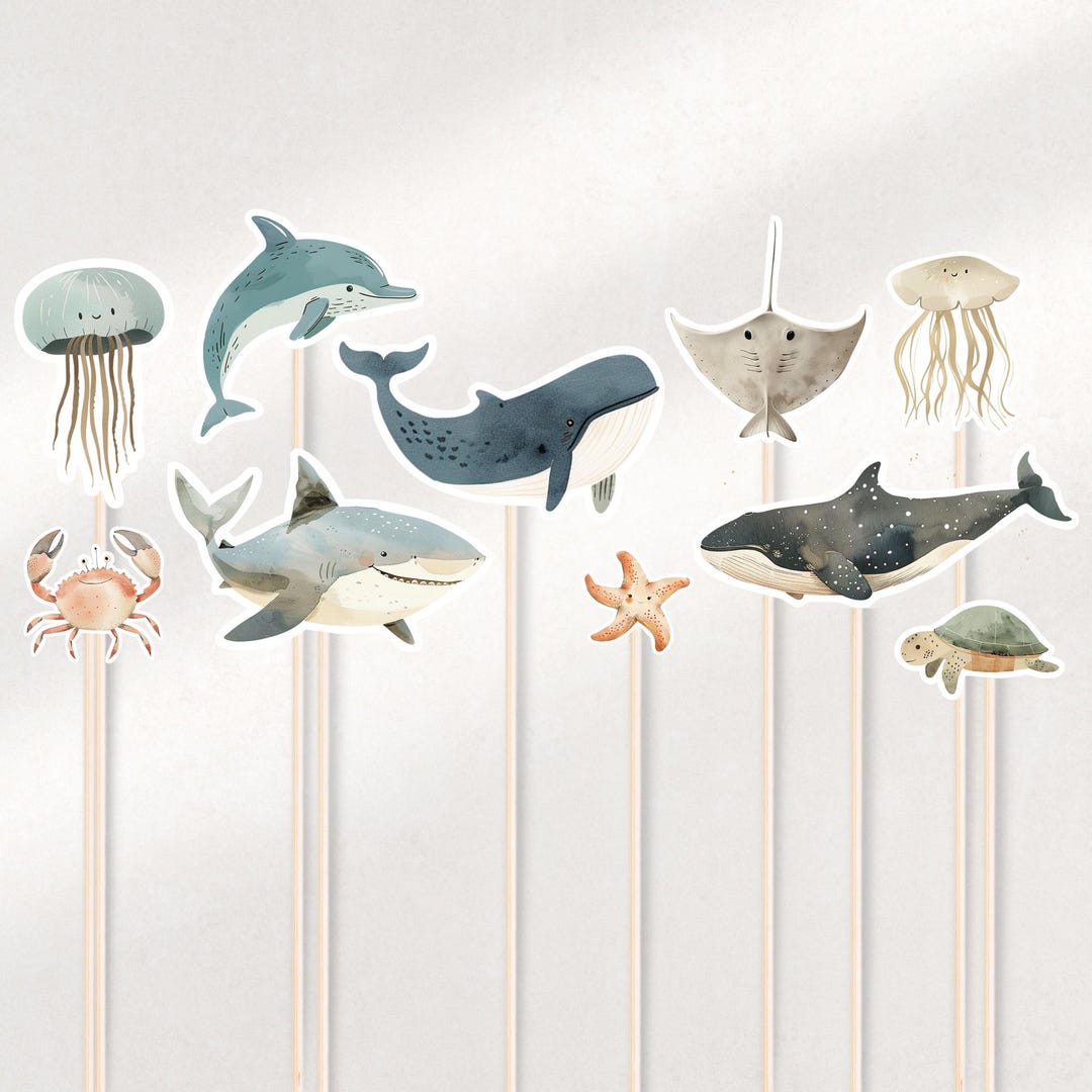 Sea Creatures Centerpieces, Sea Animals Centerpieces, Shark ...