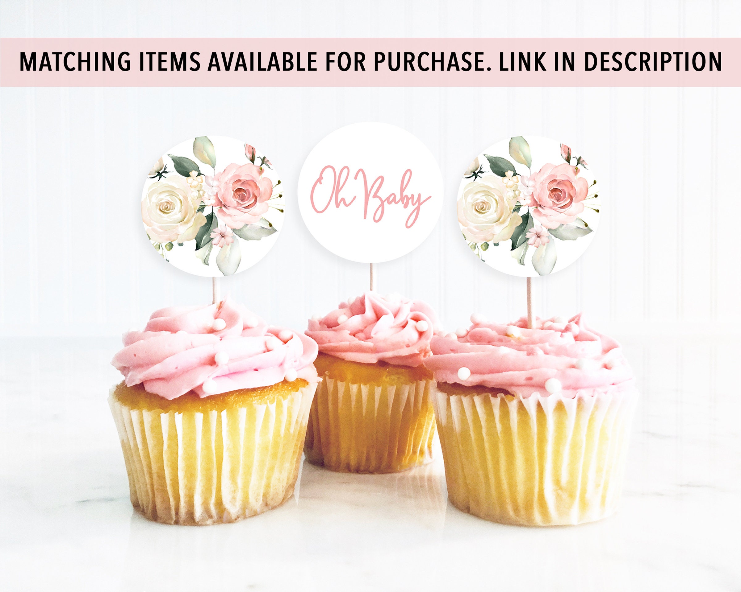 Baby Shower Food Sign Blush Pink Floral Food Sign Printable | Etsy