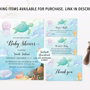 14 Under the Sea Baby Shower Games, Ocean Baby Shower Games Bundle, Boy ...