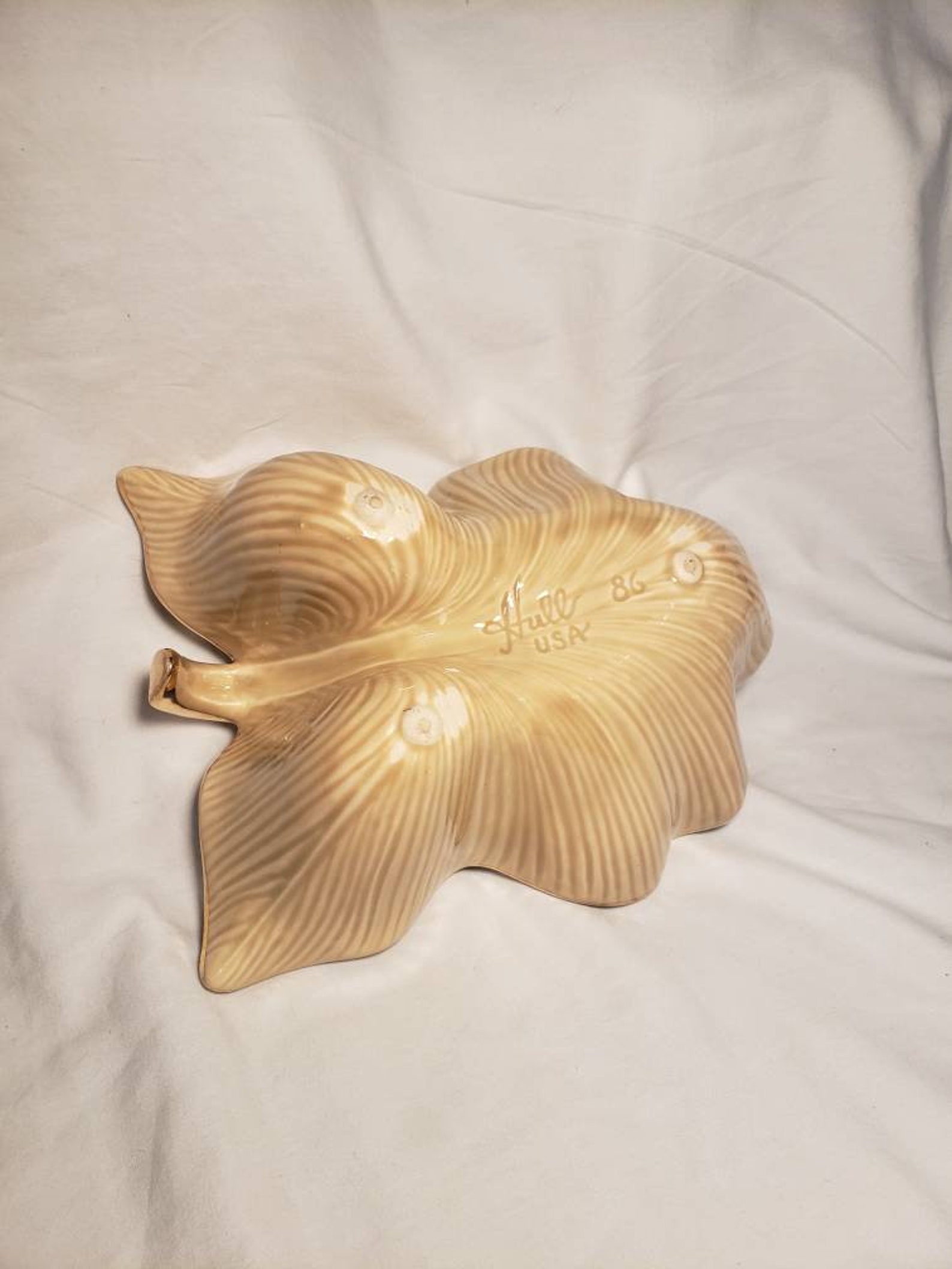 Vintage Hull USA Leaf Candy Dish Bowl Trinket Dish 86 - Etsy