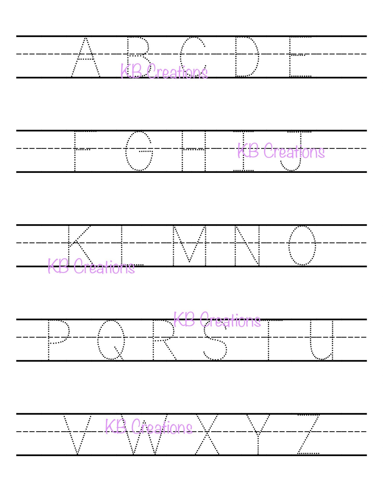 Alphabet Learning Worksheets - Tracing - Uppercase and Lowercase ...