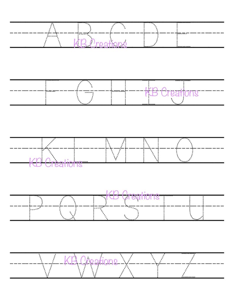 Alphabet Learning Worksheets - Tracing - Uppercase and Lowercase ...