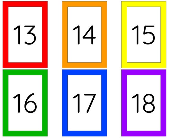 1-100 Printable Flashcards PDF Print File Numbers 1-100 | Etsy
