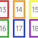 1-100 Printable Flashcards - PDF Print File - Numbers 1-100 Rainbow ...
