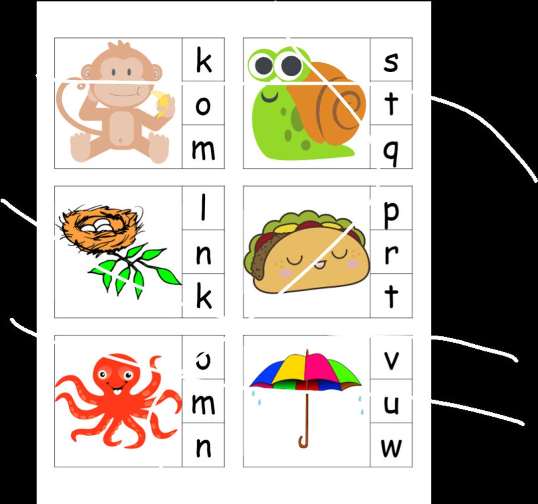 ABC Clip Card Activity - Printable PDF - Alphabet Clip Cards - Etsy