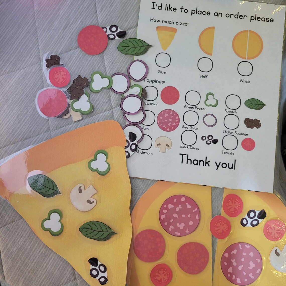 Pizza Shop Pretend Play Printable - Dramatic Play Center Idea - Etsy