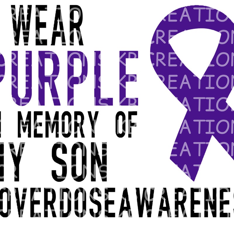 Overdose Awareness Svg - Etsy