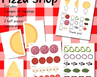 Pizza Shop Pretend Play Printable - Dramatic Play Center Idea - Etsy