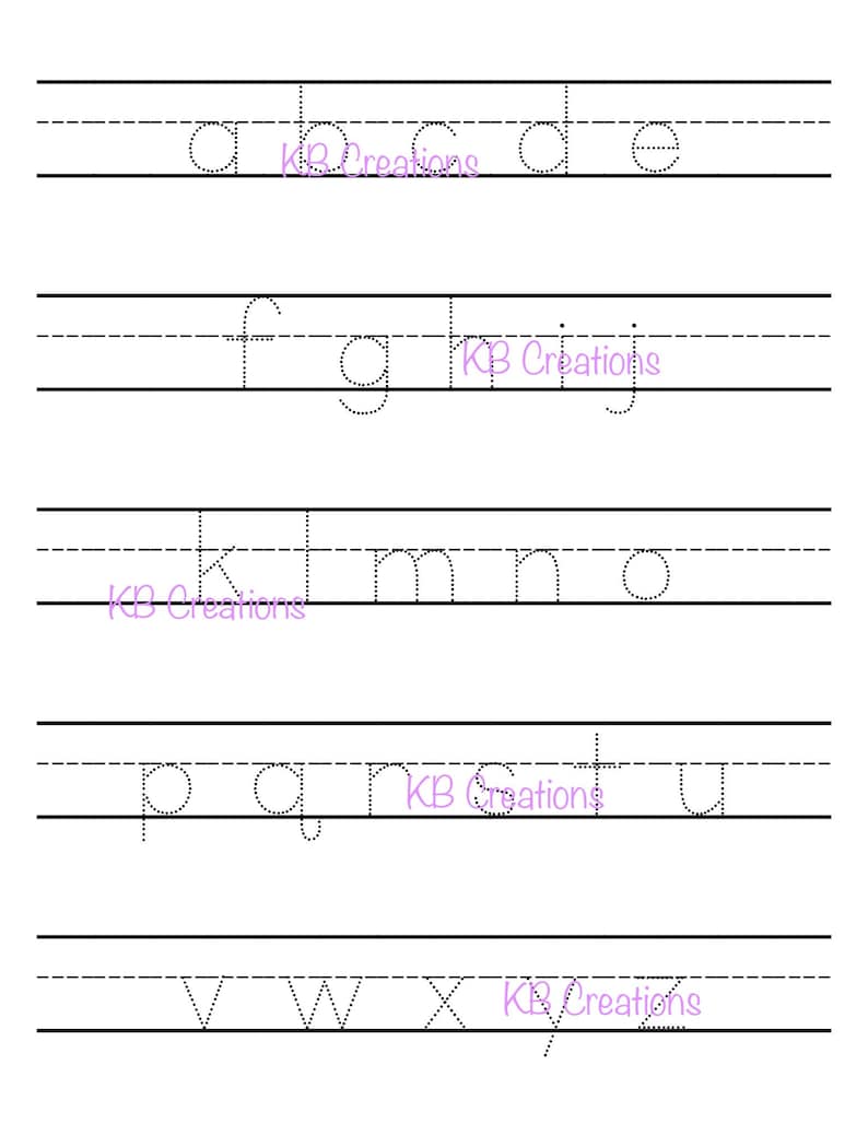 Alphabet Learning Worksheets - Tracing - Uppercase and Lowercase ...