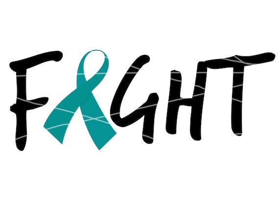 Fight PCOS Awareness Teal Ribbon september - Etsy