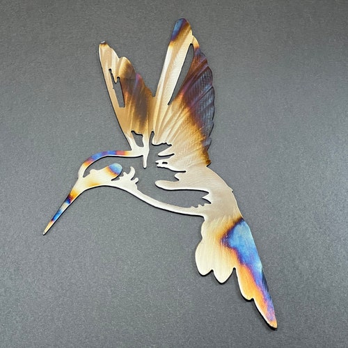 Metal Hummingbird Wall Art 12.5 - Etsy